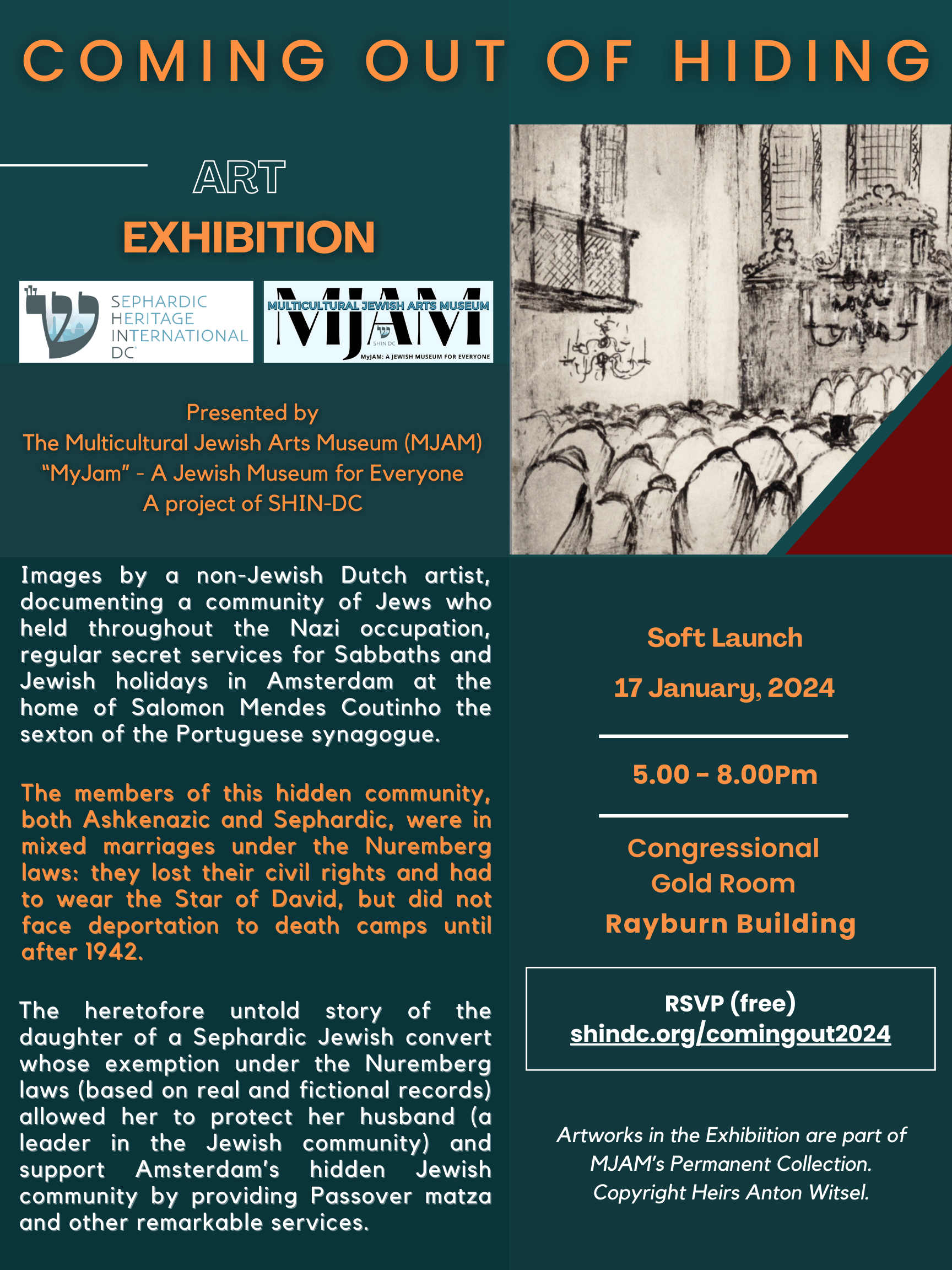 Coming Out of Hiding Exhibit, Feb 1 – May 10 – Sephardic Heritage ...